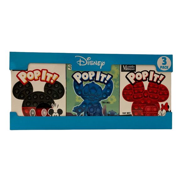 POP IT | Toys | Minnie Mickey Mouse Stitch Pop It 3 Pack Disney ...